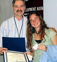 Senior Sarah Broker honored for work with homeless